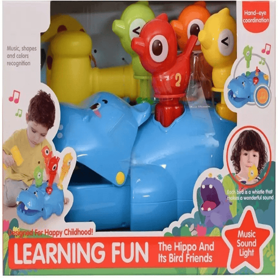 Toy. Educational set: Hippo and his friends