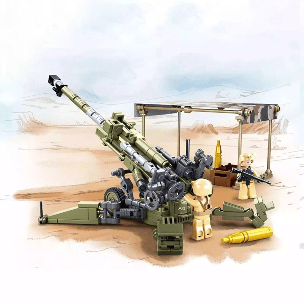 Toy. Sluban Military Howitzer Building Blocks Set