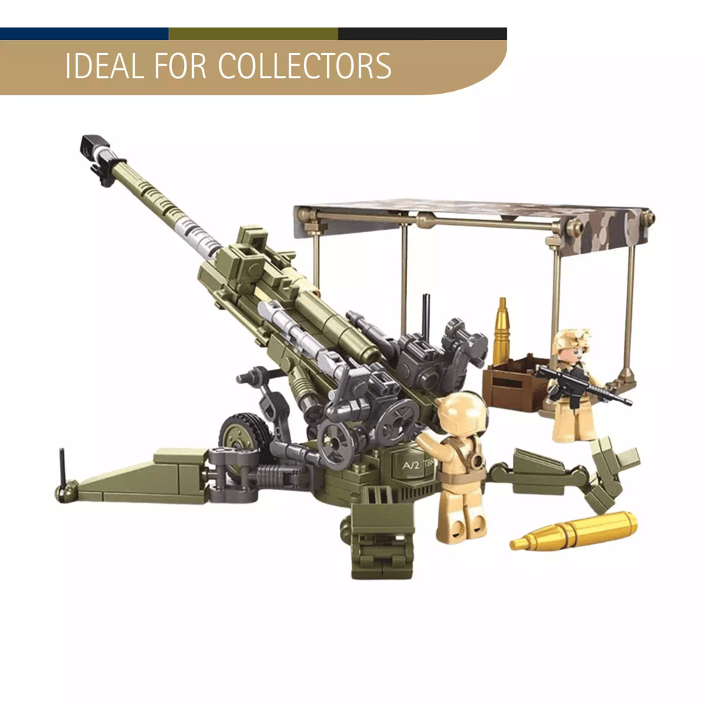 Toy. Sluban Military Howitzer Building Blocks Set